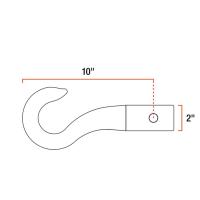 China Forged Trailer Accessories Vehicle Recovery Tow Hooks for sale