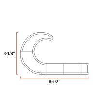 China Forged Trailer Accessories Vehicle Recovery Tow Hooks for sale