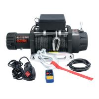 China high quality off road 4*4 car electric winch 15000lbs with synthetic rope for sale