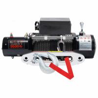 China Factory price off road 12V/24V 4*4 car electric winch 9500lbs with synthetic rope for sale