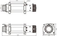 China Off road recovery 12V/24V 4*4 car electric winch 13500lbs with steel rope for sale