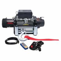 China Off road recovery 12V/24V 4*4 car electric winch 13500lbs with steel rope for sale