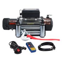 China Off road recovery 12V/24V 4*4 car truck electric winch 8000lbs with synthetic rope for sale