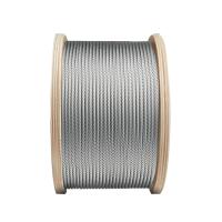China 7x7 Construction Stainless Steel 316 Wire Rope Stainless Steel Wire Cable Rope for Crane Structural General Industry for sale