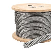 China 7x7 Construction Stainless Steel 316 Wire Rope Stainless Steel Wire Cable Rope for Crane Structural General Industry for sale