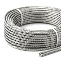 China AISI304 Wire Rope Cable 7x19 1.5mm 2mm Stainless Steel Wire Rope for Winch Lifting Winch Marine for sale