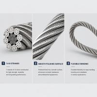 China High Tensile Quality AISI 304 316 Diameter 1.5 to 2mm 7x19 Stainless Steel Wire Rope for General Industry Engineering Use for sale