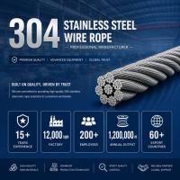 China High Tensile Quality AISI 304 316 Diameter 1.5 to 2mm 7x19 Stainless Steel Wire Rope for General Industry Engineering Use for sale