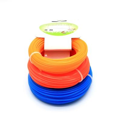 China Heavy Duty String Trimmer Line 0.130 Inch Twisted 200 Foot Spool Nylon Copolymer Brush Cutter for sale