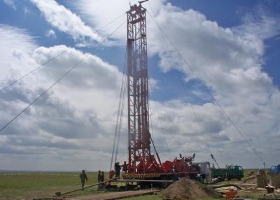 China 1000M TRAILER MOUNTED WATER WELL DRILLING RIG TOP HEAD DRIVE DTH AND MUD WORKOVER for sale