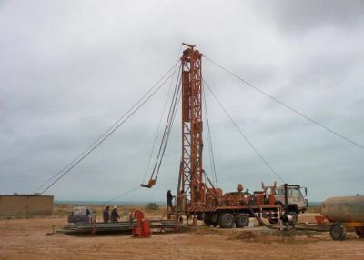 China 550m 30 Ton Load Truck Mounted Drill Rig for sale