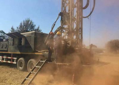 China Six Cylinder 265KW 1500m Depth Truck Mounted Drill Rig for sale