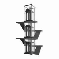 China 1.0m/S 1.5m/S 1.75m/S Observation Elevator For Mall Villa Car Decoration Sightseeing Elevator for sale
