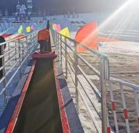 China Rough Top Rubber Conveyor Belt for Ski Resorts and Magic Carpets 108m for sale