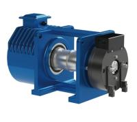 China Permanent Magnet Synchronous Gearless Belt Elevator Traction Machine Elevator Parts for sale