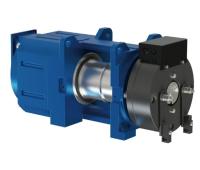 China Permanent Magnet Synchronous Gearless Belt Elevator Traction Machine Elevator Parts for sale