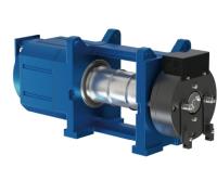 China Permanent Magnet Synchronous Gearless Belt Elevator Traction Machine Elevator Parts for sale