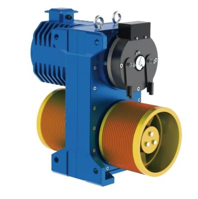 China Elevator Permanent Magnet Synchronous Traction Machine 48V 5.5kW Gearless Drive for sale