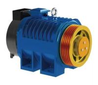 China Modern Villa Elevator Permanent Magnet Synchronous Gearless Traction Machine Metal for sale