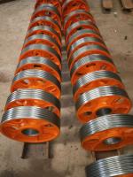China Customizable Cast Iron Elevator Traction Pulley Deflector Sheave 200-1000mm for sale