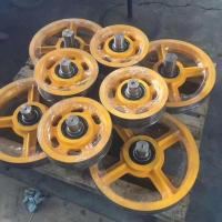 China Customizable Cast Iron Elevator Traction Pulley Deflector Sheave 200-1000mm for sale