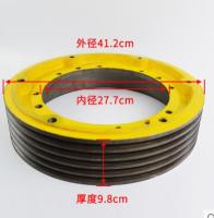 China Elevator Cast Traction Wheel Deflector Sheave Steel Material Traction Pulley for sale