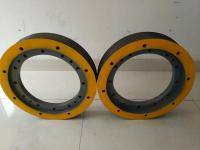 China Elevator Cast Traction Wheel Deflector Sheave Steel Material Traction Pulley for sale