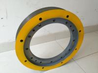 China Elevator Cast Traction Wheel Deflector Sheave Steel Material Traction Pulley for sale