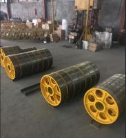 China Cast Iron Elevator Guide Wheel Traction Pulley Elevator Factory Manufacturing Custom for sale