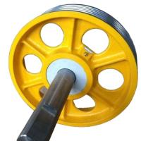 China Cast Iron Elevator Guide Wheel Traction Pulley Elevator Factory Manufacturing Custom for sale