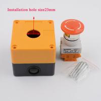 China Red Mushroom Push Button Switch Emergency Stop Self Locking Waterproof IP65 Momentary Operation 22mm for sale