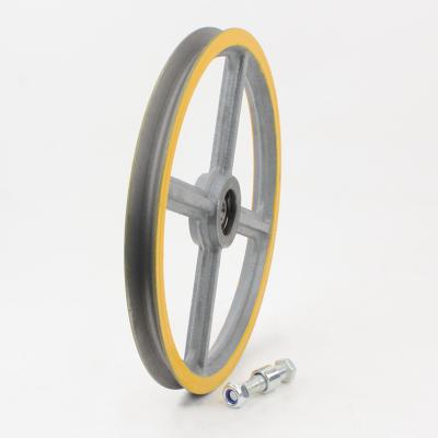 China Modern Elevator Tensioner Device 250 Bearing 6201 Speed Limiter Pulley Elevator Parts for sale