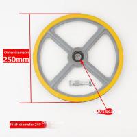 China Modern Elevator Tensioner Device 250 Bearing 6201 Speed Limiter Pulley Elevator Parts for sale