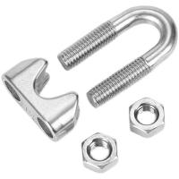 China Elevator Wire Rope Clamp U Shaped Clamp Rope Buckle Tightener 6mm 8mm 10mm for sale