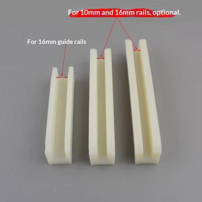 China Elevator Guide Shoe Liner UHMWPE 155 200 220mm for Car Counterweight Rail for sale
