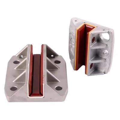 China Elevator Guide Shoe Sliding and Roller Type for 10-16mm Guide Rail Wear Resistant Nylon Insert for sale