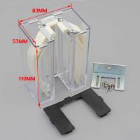 China Transparent Elevator Oil Can 120x80x100mm Slider Guide Rail Lubrication Cup for sale