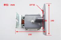 China Elevator Sliding Guide Shoe for Main Rail 10-16mm Width Nylon Liner Two Hole Mounting for sale