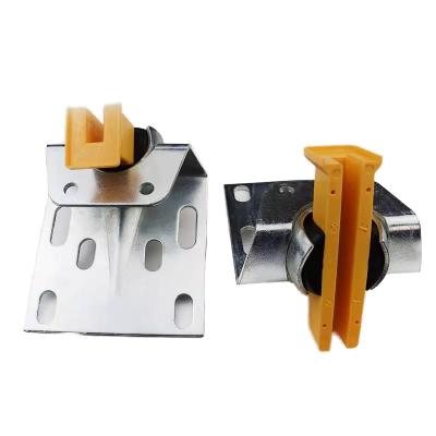 China Elevator Guide Shoe Sliding Roller Type Nylon Cast Iron 10mm 16mm Rail Width for sale