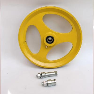 China Elevator Wire Rope Tensioning Device Speed Limiter Accessories Tensioning Wheel for sale