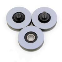 China Elevator Door Roller Sliding Wheel 100mm PU Nylon Steel Spare Part for Lift for sale
