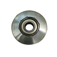 China Elevator Door Roller Sliding Wheel 100mm PU Nylon Steel Spare Part for Lift for sale