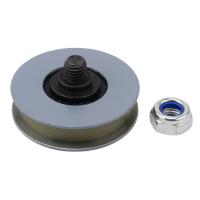 China Elevator Door Roller Sliding Wheel 100mm PU Nylon Steel Spare Part for Lift for sale