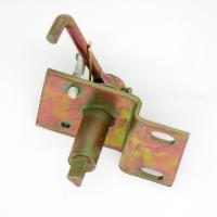 China Elevator Triangle Lock Hook with Key 70mm Zinc Alloy Landing Door Emergency Access Part for sale