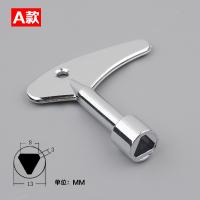 China Stainless Steel Elevator Triangle Key Lock Set 80mm Spare Parts for Hotel Hospital for sale