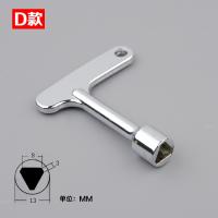 China Stainless Steel Elevator Triangle Key Lock Set 80mm Spare Parts for Hotel Hospital for sale