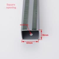 China Elevator Hall Door Weight Guide Tube Steel U Shaped Square Guide Device 50mm Lift Spare Parts for sale