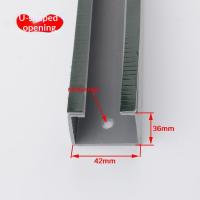 China Elevator Hall Door Weight Guide Tube Steel U Shaped Square Guide Device 50mm Lift Spare Parts for sale