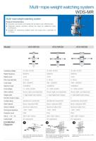 China WDS-MR Weight Sensor Elevator Parts Elevator Weight Detecting Device Overload Alarm  Steel Wire Rope Detection Weight Limit for sale