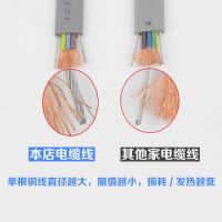 China Elevator Air Conditioner Flat Cable 3x2.5mm PVC Insulated Stainless Steel Reinforced 300V 500V for sale